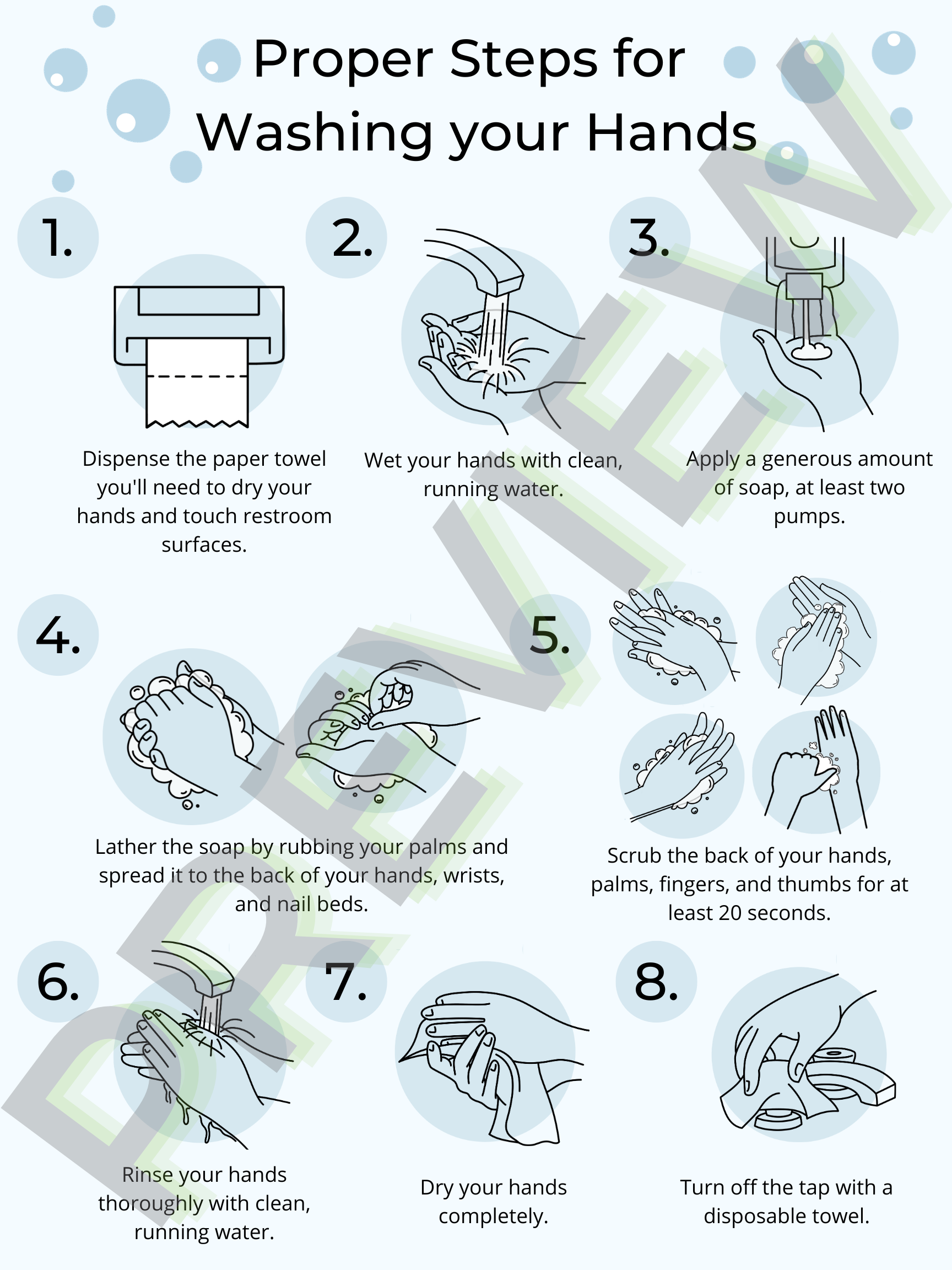 Hand Hygiene - Proper Steps for Handwashing — Axonify Content Marketplace