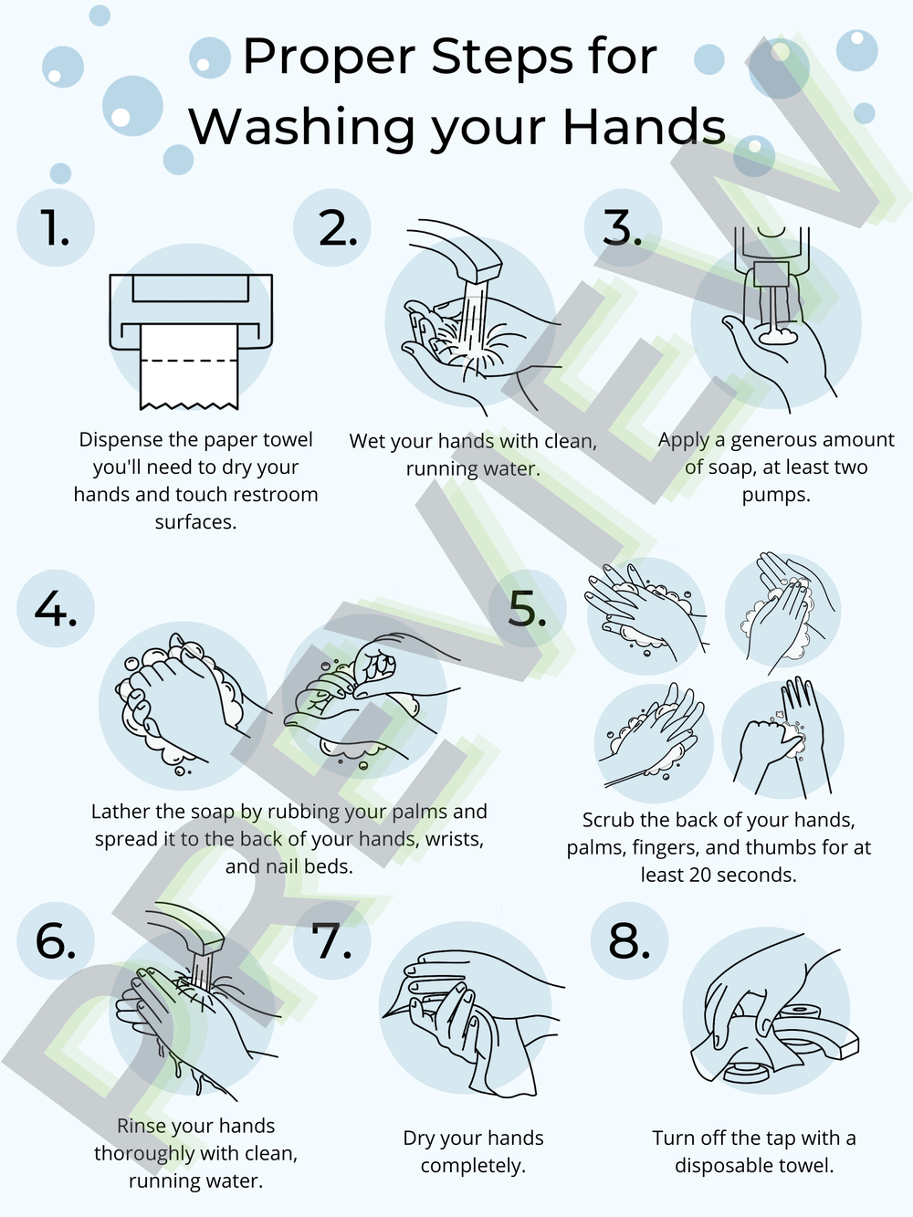 Hand Hygiene - Proper Steps for Handwashing — Axonify Content Marketplace