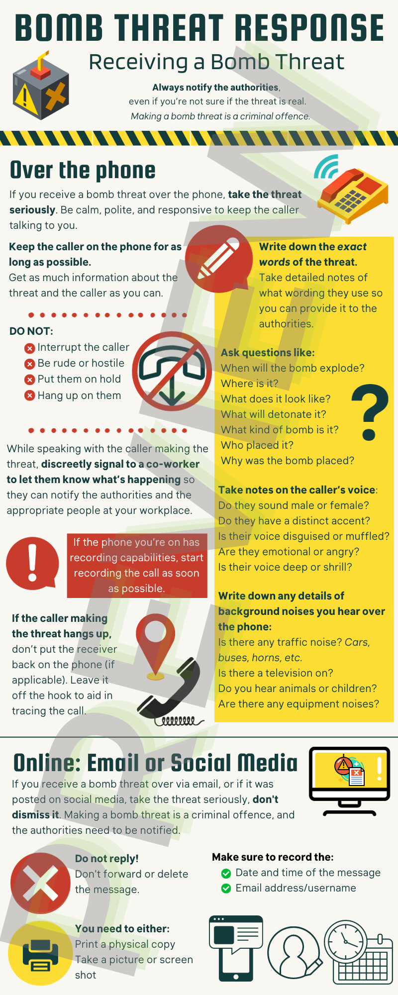 Emergency Preparedness - Bomb Threat Response 🌎 — Axonify Content ...