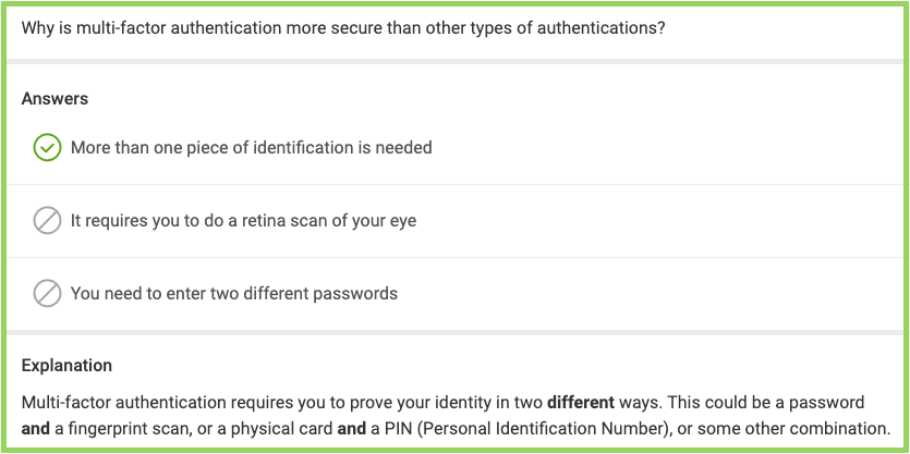 Understanding Multi-Factor Authentication — Axonify Content Marketplace