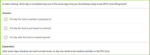 Food Safety - Date Marking Guidelines — Axonify Content Marketplace