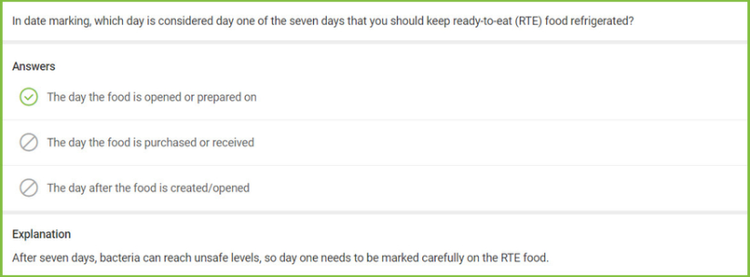 Food Safety - Date Marking Guidelines — Axonify Content Marketplace
