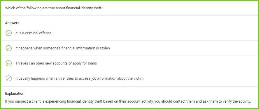 Financial Identity Theft - What is it? — Axonify Content Marketplace