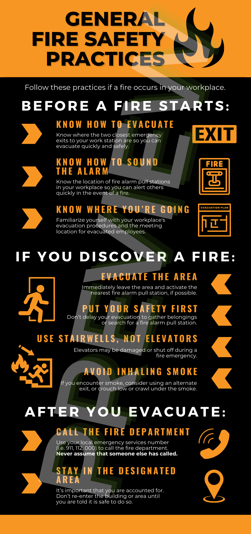 Printable Fire Safety Rules Infographic: A Simple Guide To Bonfire