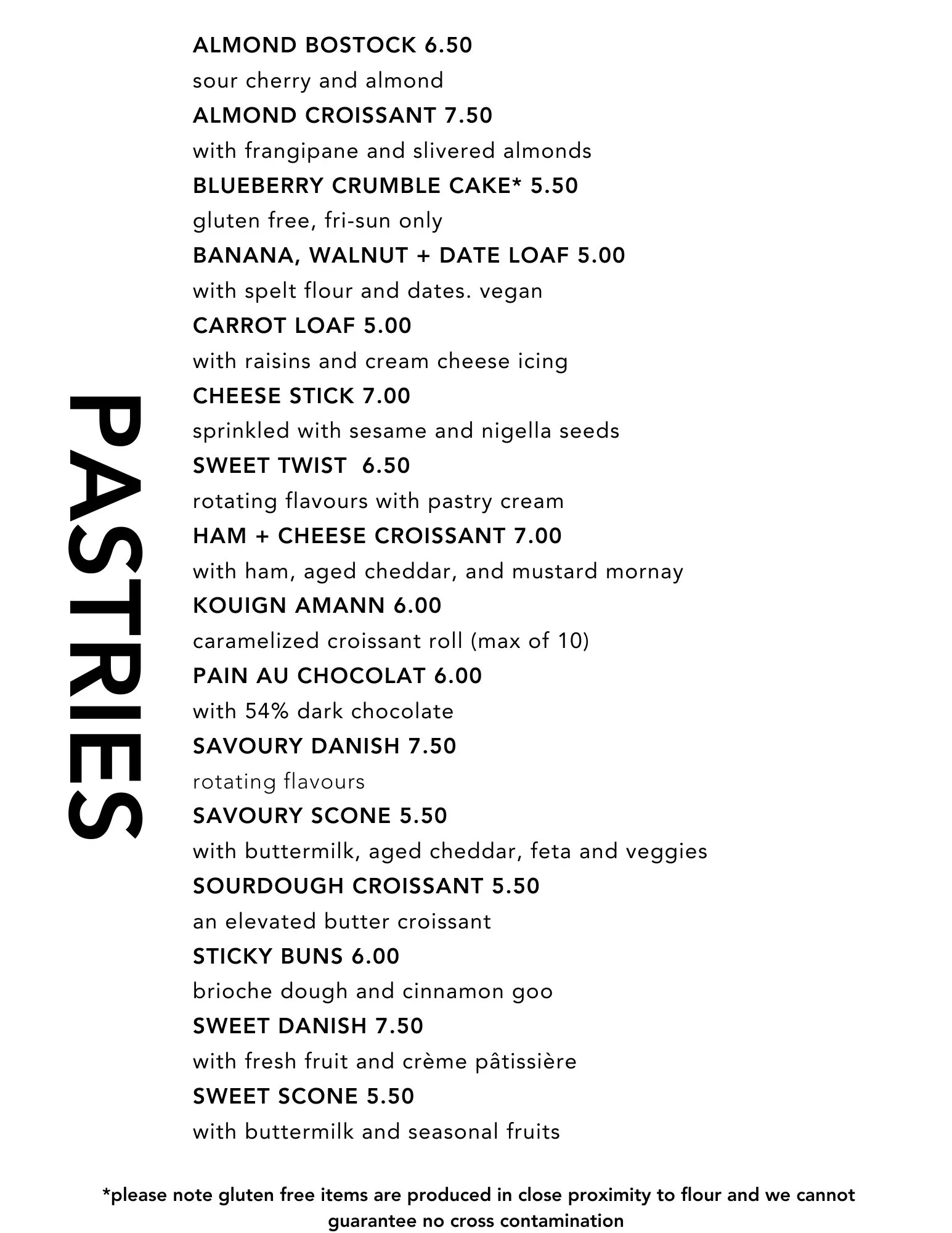 Sidewalk Citizen Bakery Sidewalk Citizen Bakery Menu