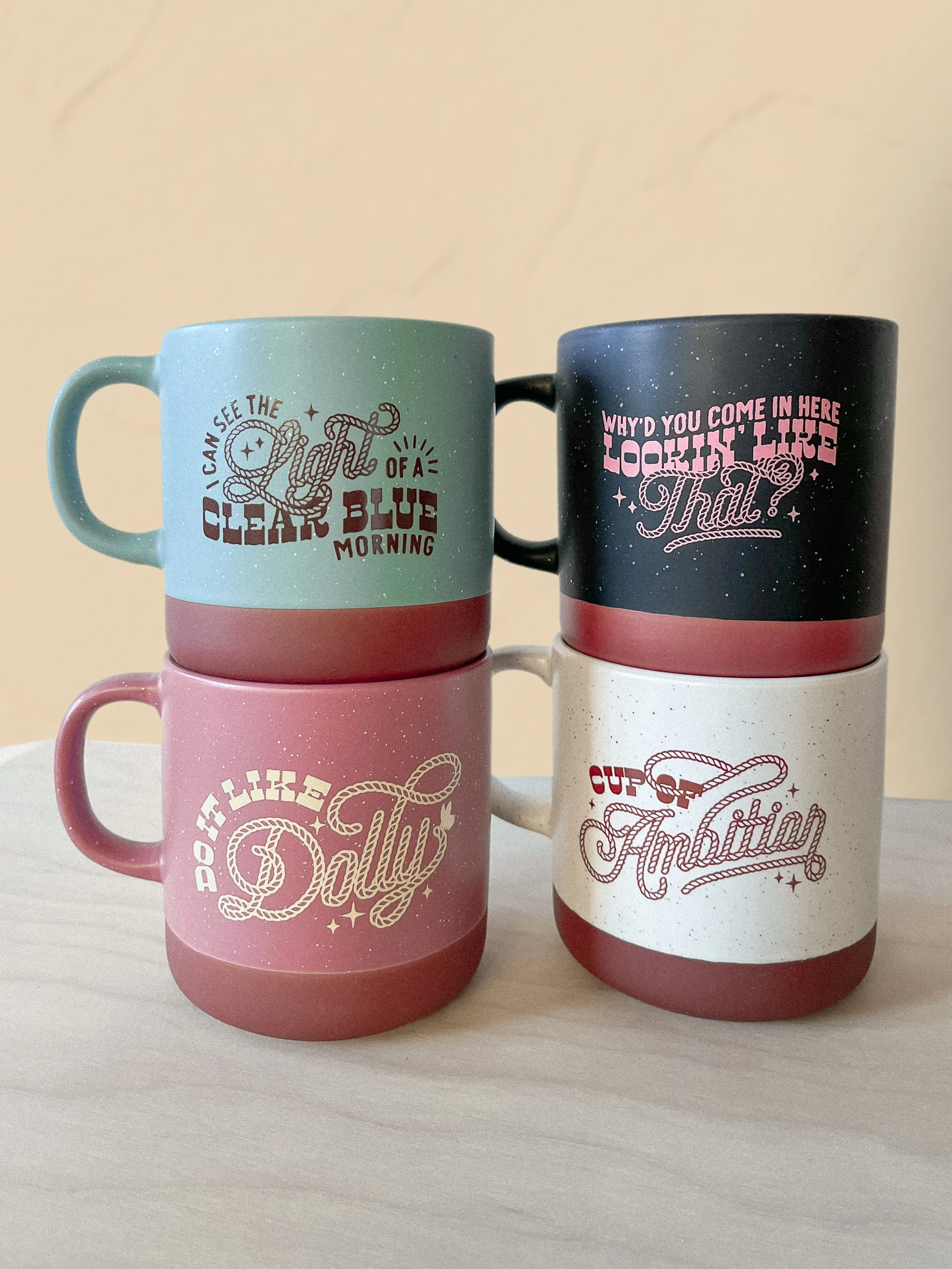 Cup of Ambition Coffee Mug, Pink — Summit & Sage