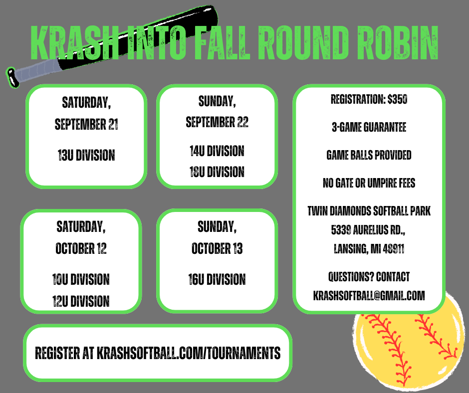 Tournaments — Krash Fastpitch