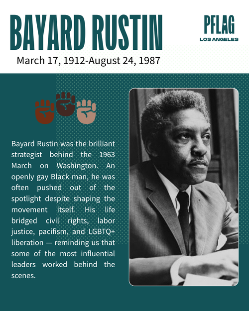 Black History Month: Bayard Rustin’s Courage Changed America | PFLAG ...