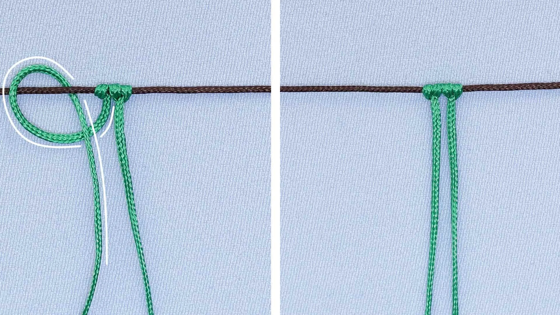 Reverse Lark's Head Knot — EwiMacrame | Micro Macrame