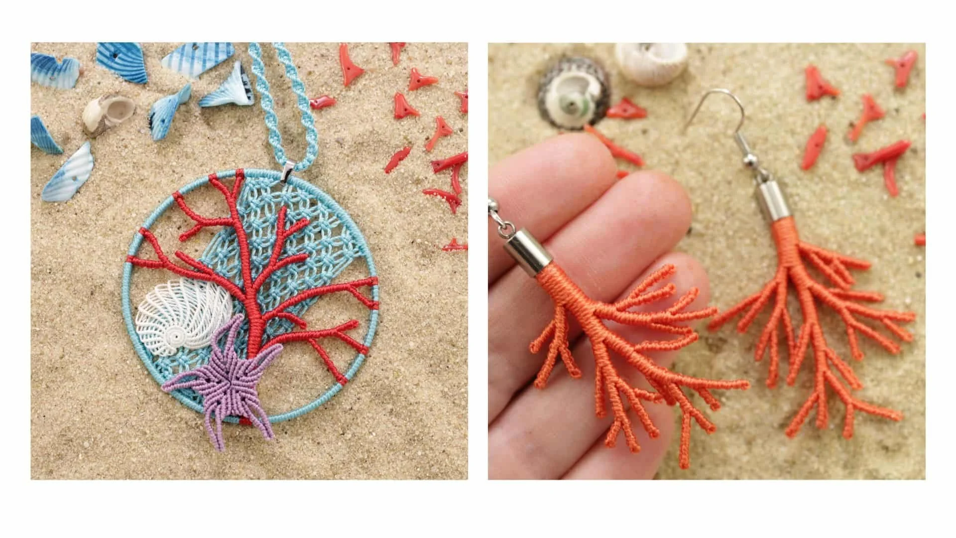 Crafting a Sea Goddess Necklace — EwiMacrame | Micro Macrame
