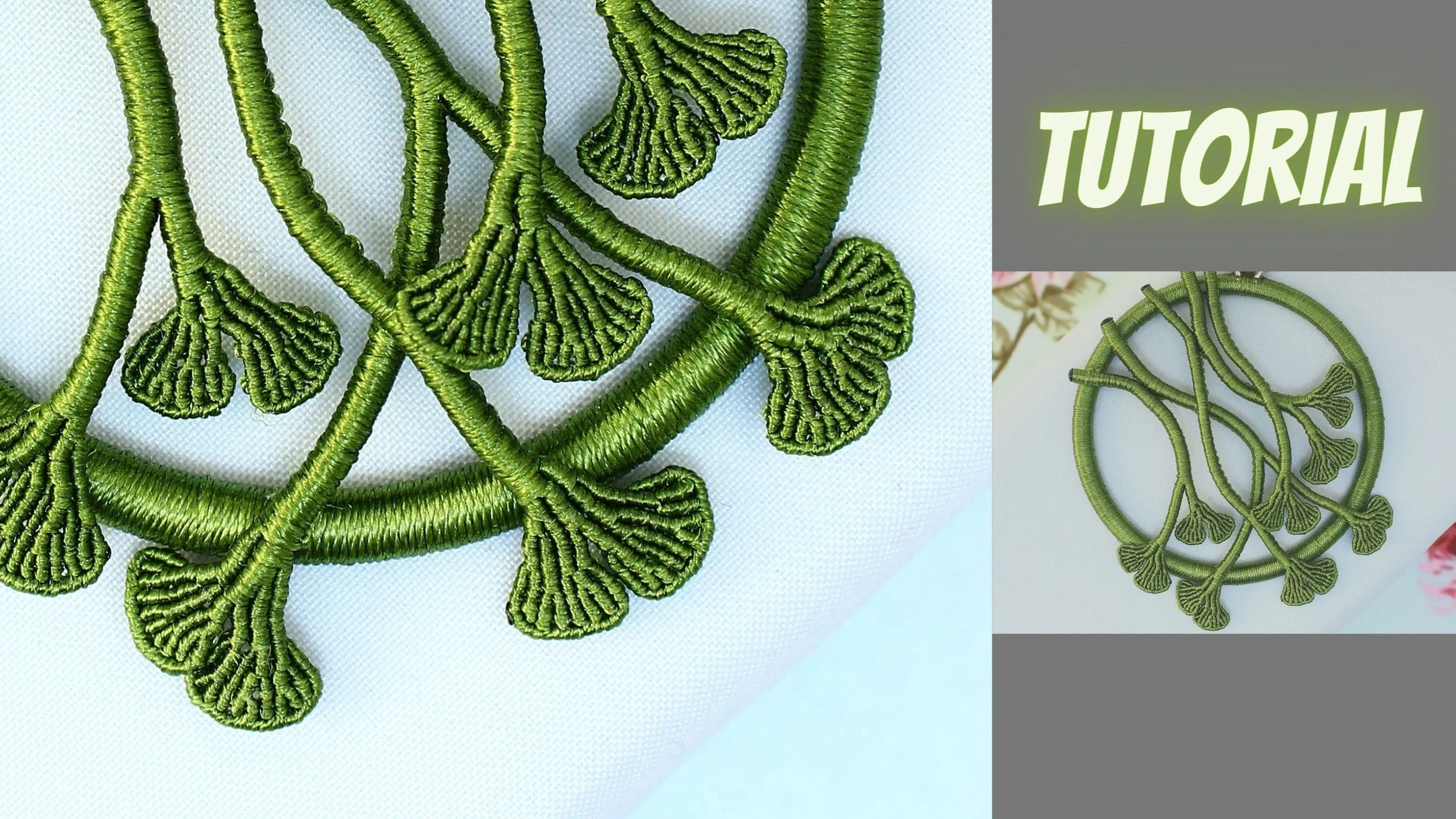 Elegance in Art Nouveau style — EwiMacrame | Micro Macrame
