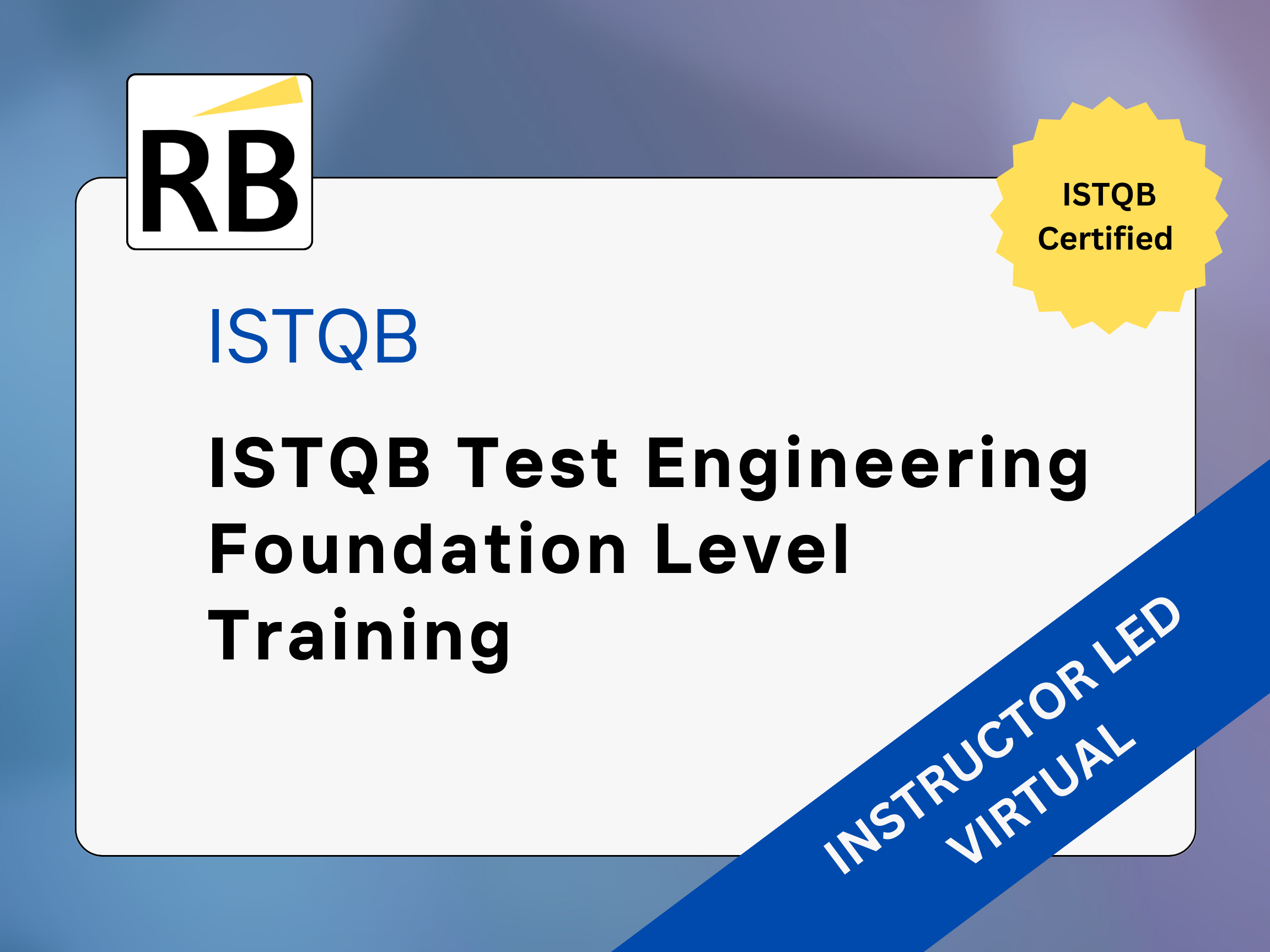 Virtual Live — Rex Black Inc