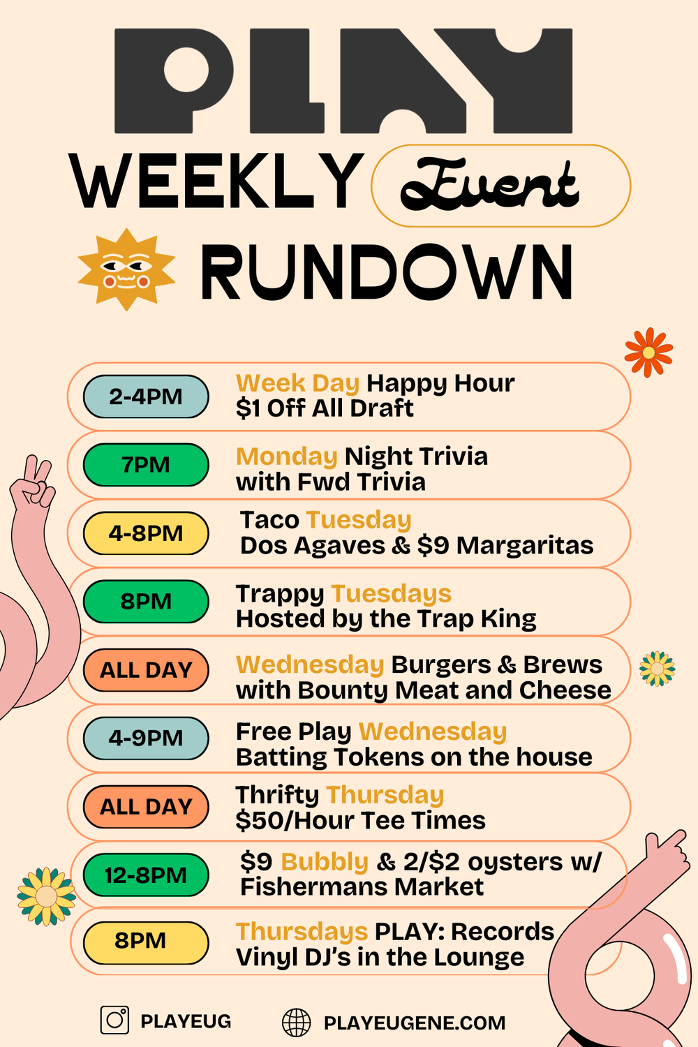 Play — Food, Drinks, & Fun for All Ages!