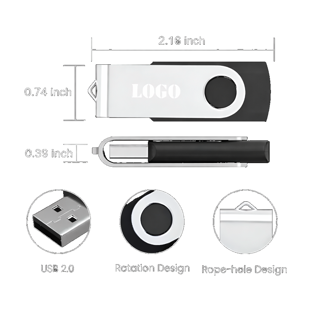 Custom Logo USB 3.0 Flash Drives - [10 PCS] — Kreative Devices