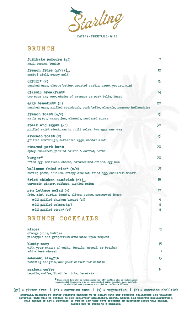 Brunch — Starling Neighborhood Eatery