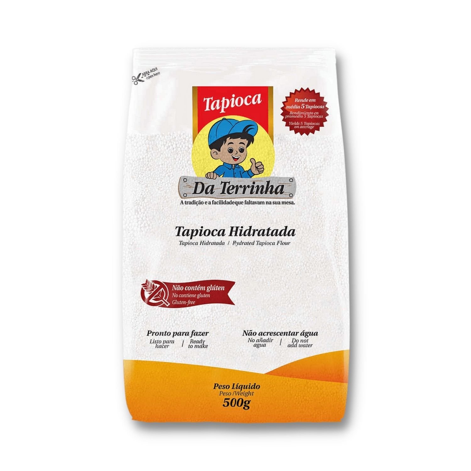 Massa pronta para Tapioca - Da Terrinha (500g) — Kitanda 2023