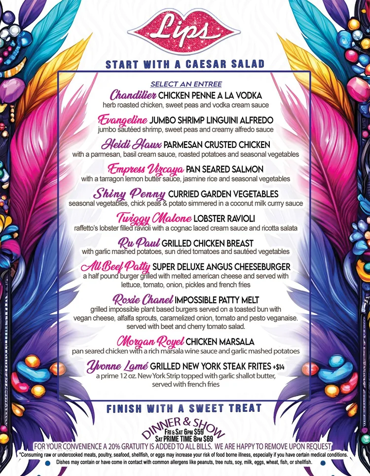 Lips New York City - Dinner, Drinks & Drag Shows!