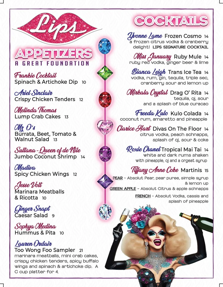 Lips New York City - Dinner, Drinks & Drag Shows!