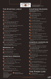 Menu — COURTSIDE BAR AND GRILLE