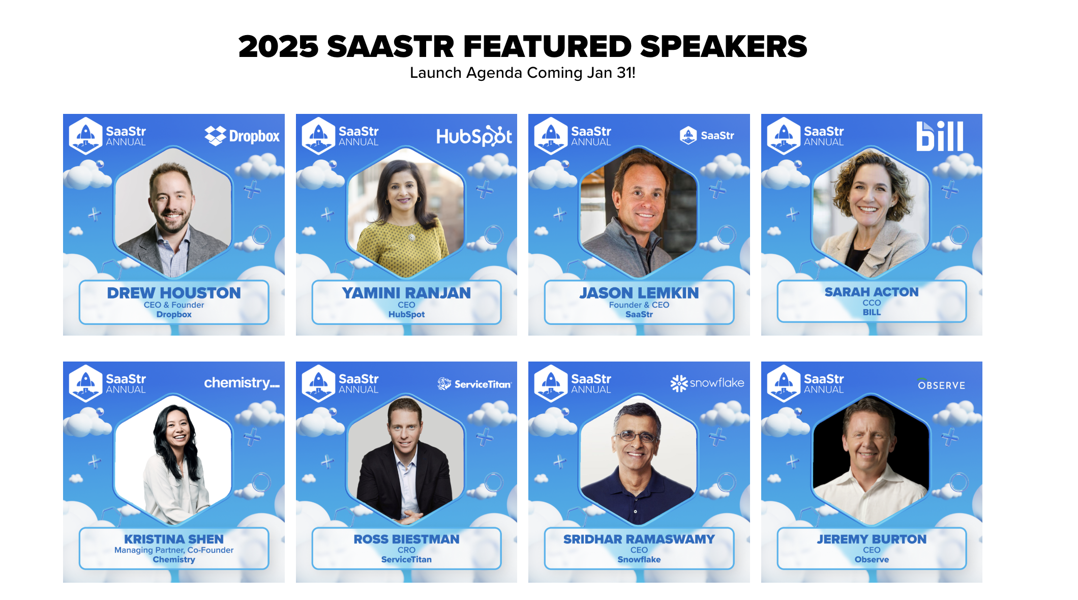 Agenda & Sessions — SaaStr Annual