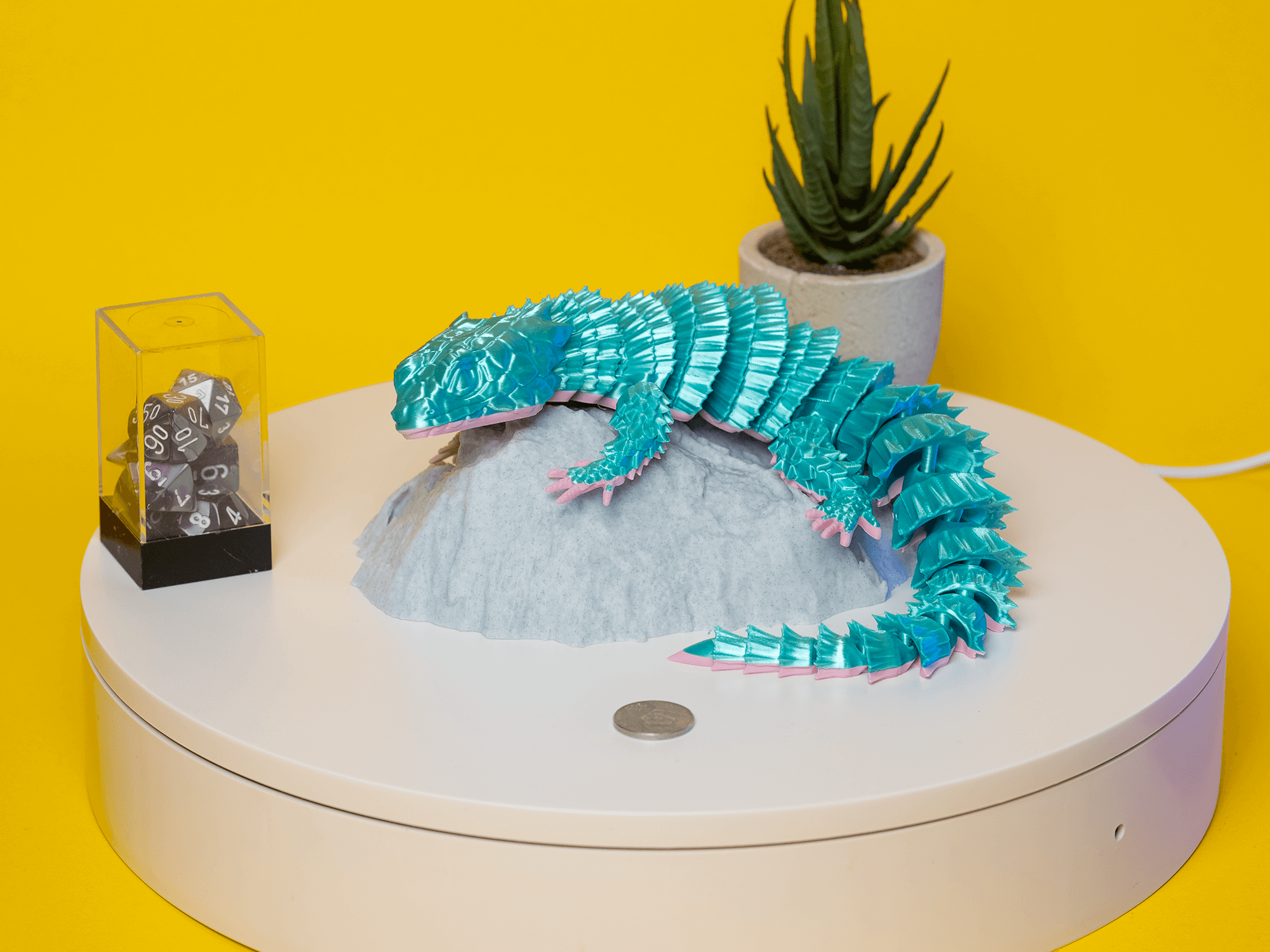 3D Printed Articulating Spiky Lizard Fake Pet — HumbleHammerBros - 3D ...