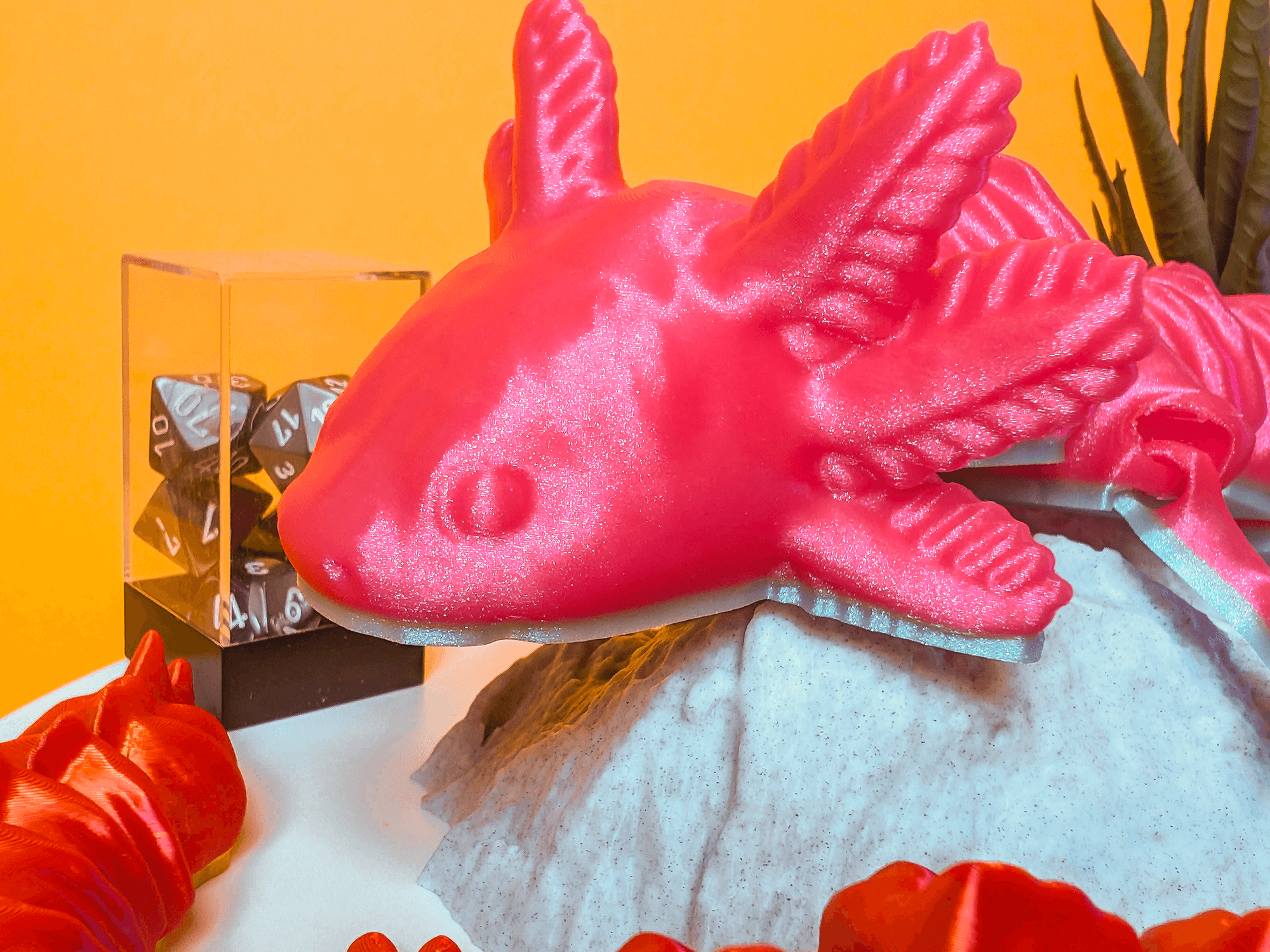 3D Printed Articulating Axolotl Fidget Fake Pet — HumbleHammerBros - 3D ...