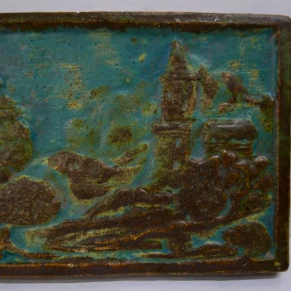 CALCO Scenic Castle Tile — Wells Antique Tile & Pottery