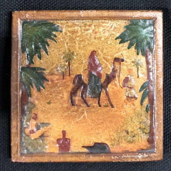 California Art Tile Co. Desert Scene — Wells Antique Tile & Pottery
