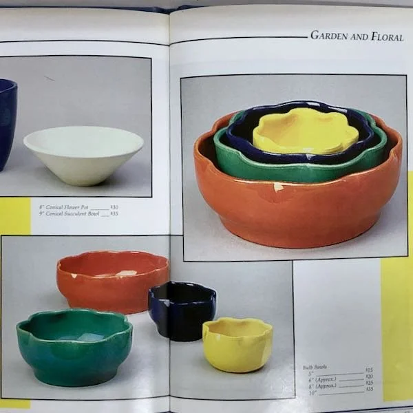 Vintage Garden City Bulb Bowls #5 — Wells Antique Tile & Pottery