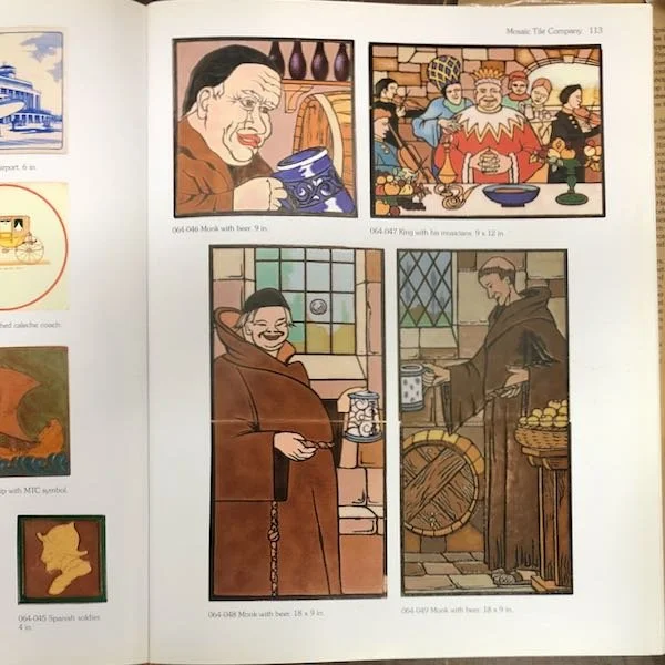 Monk with Beer Stein Tiles by Mosaic Tile Co. — Wells Antique Tile ...