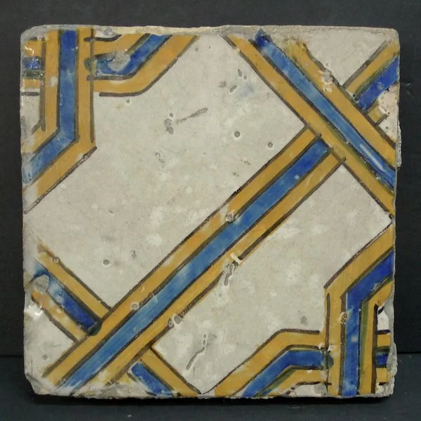 Geometric Italian Tile — Wells Antique Tile & Pottery