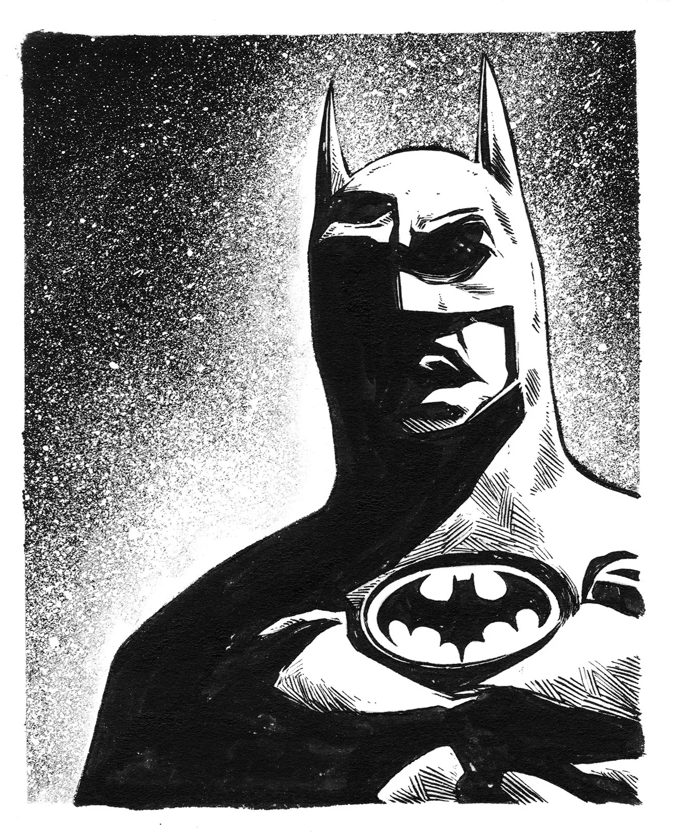 31 Days of Halloween Ghostface Ink drawing original — JEREMY HAUN