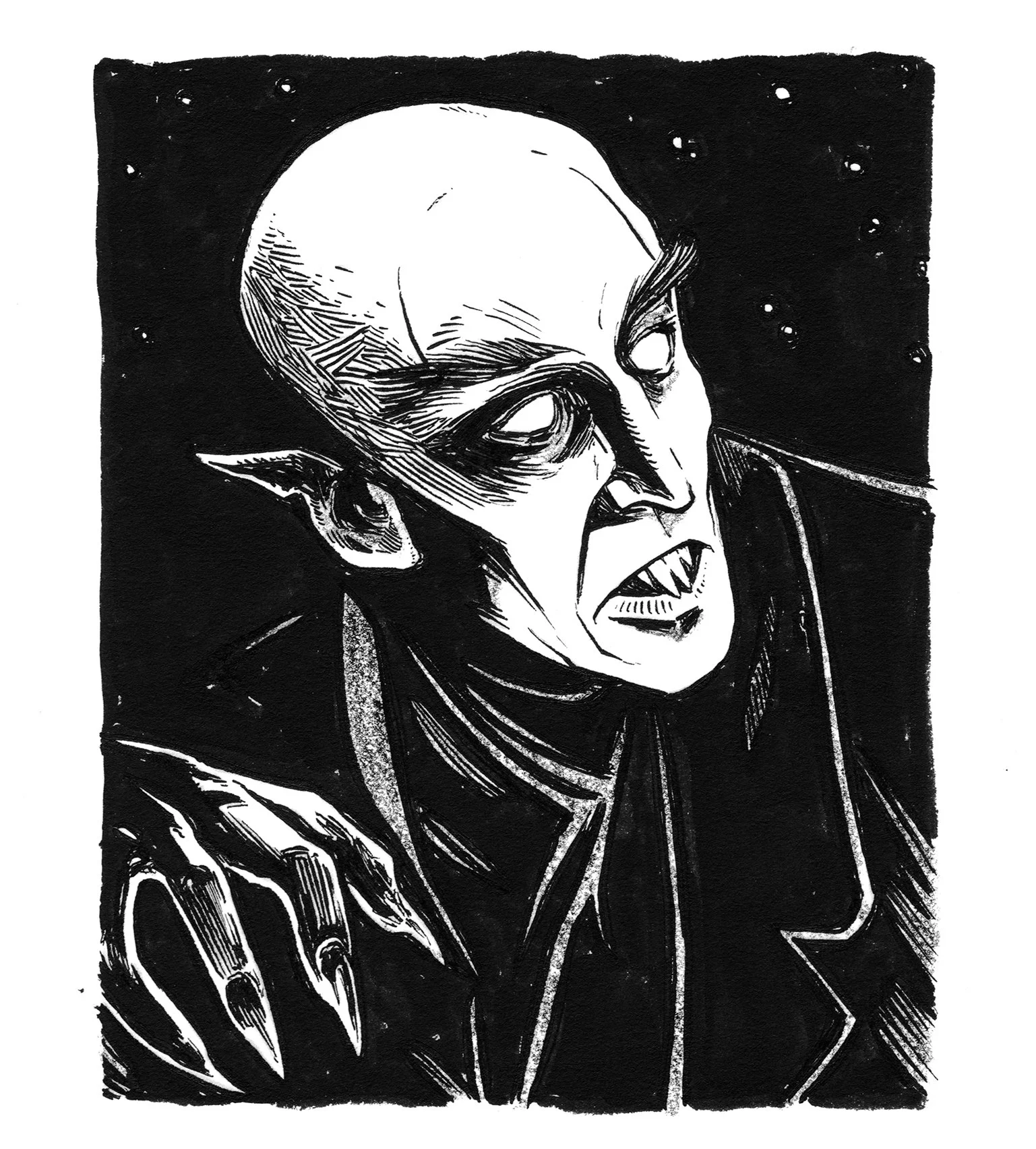 31 Days of Halloween HANNIBAL LECTOR Silence of the Lambs Ink Drawing ...