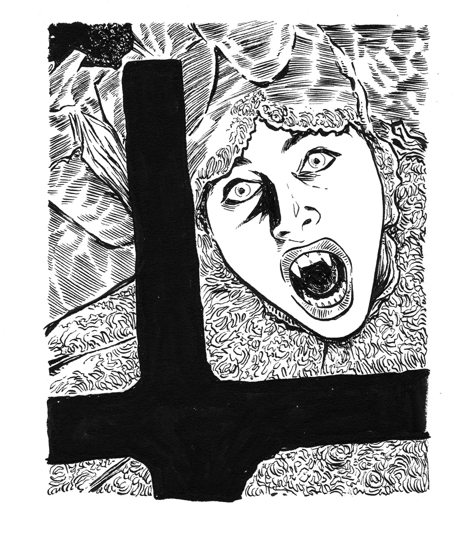 DAMASKINOS BLADE 2 Guillermo Del Toro Vampire Strain inked sketch ...