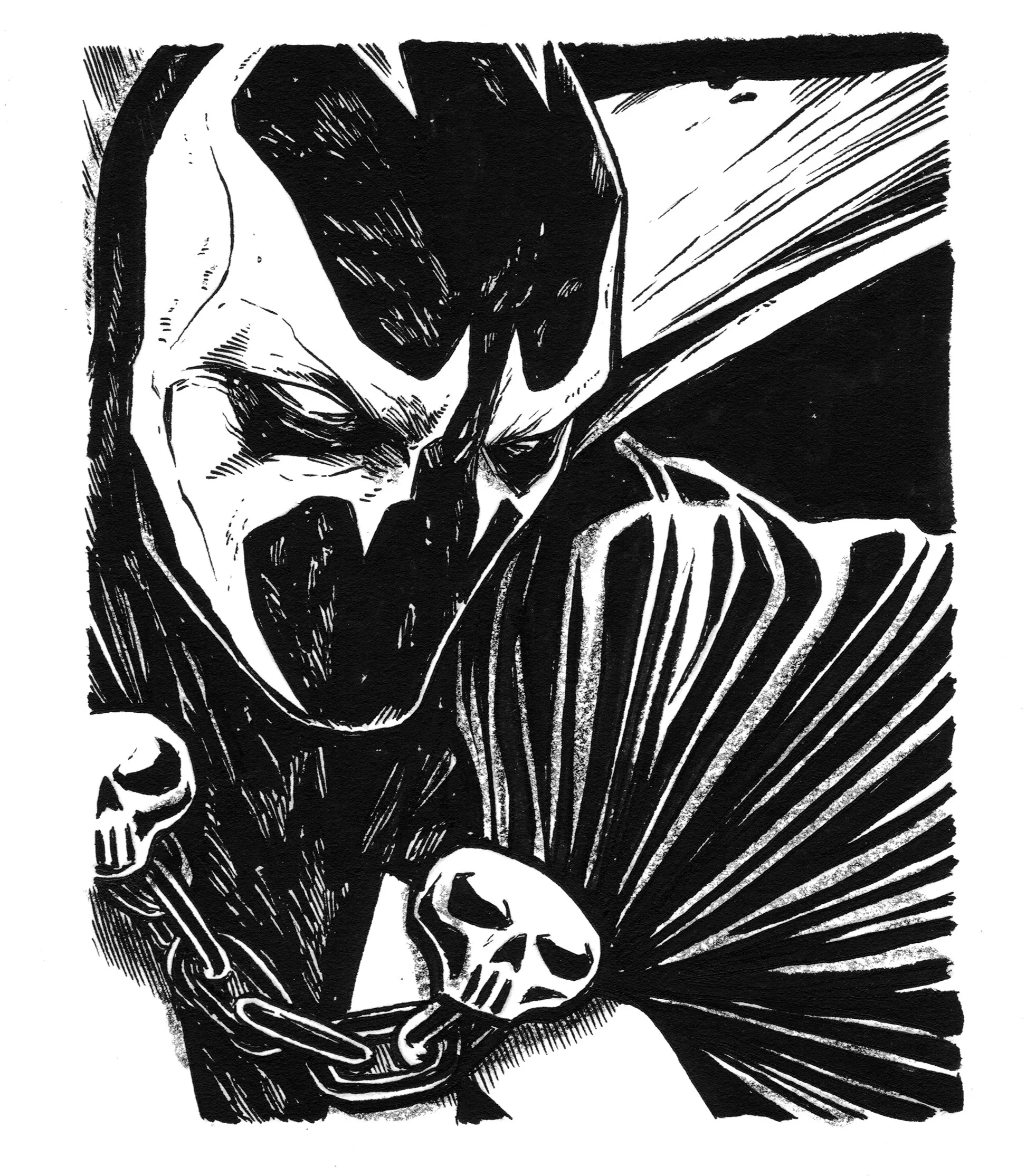 DAMASKINOS BLADE 2 Guillermo Del Toro Vampire Strain inked sketch ...