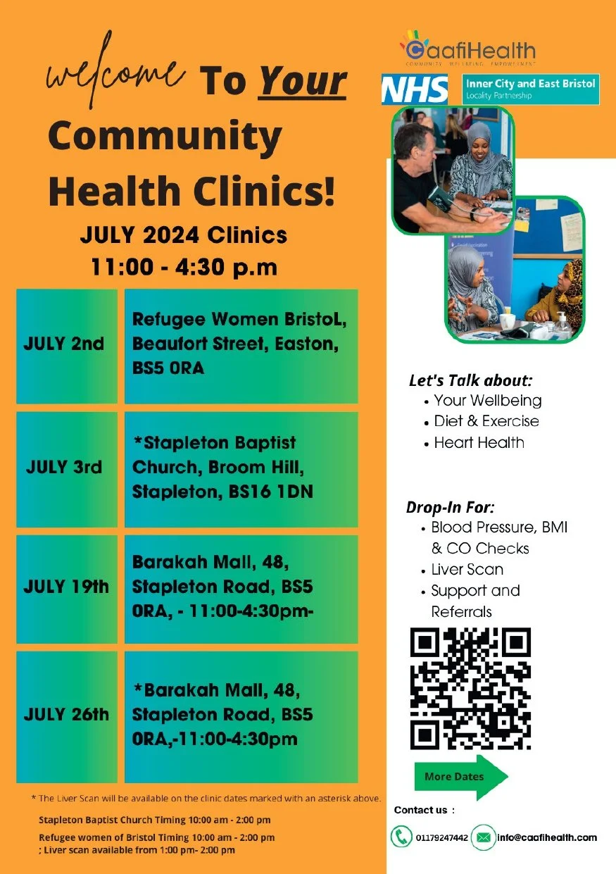 Community Clinic - May — Caafi Health
