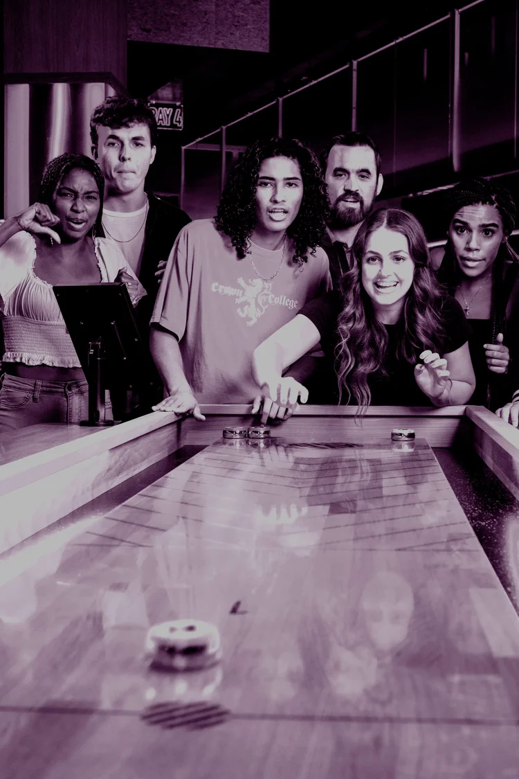 Supercharged Shuffle - High Tech Interactive Electric Shuffleboard ...