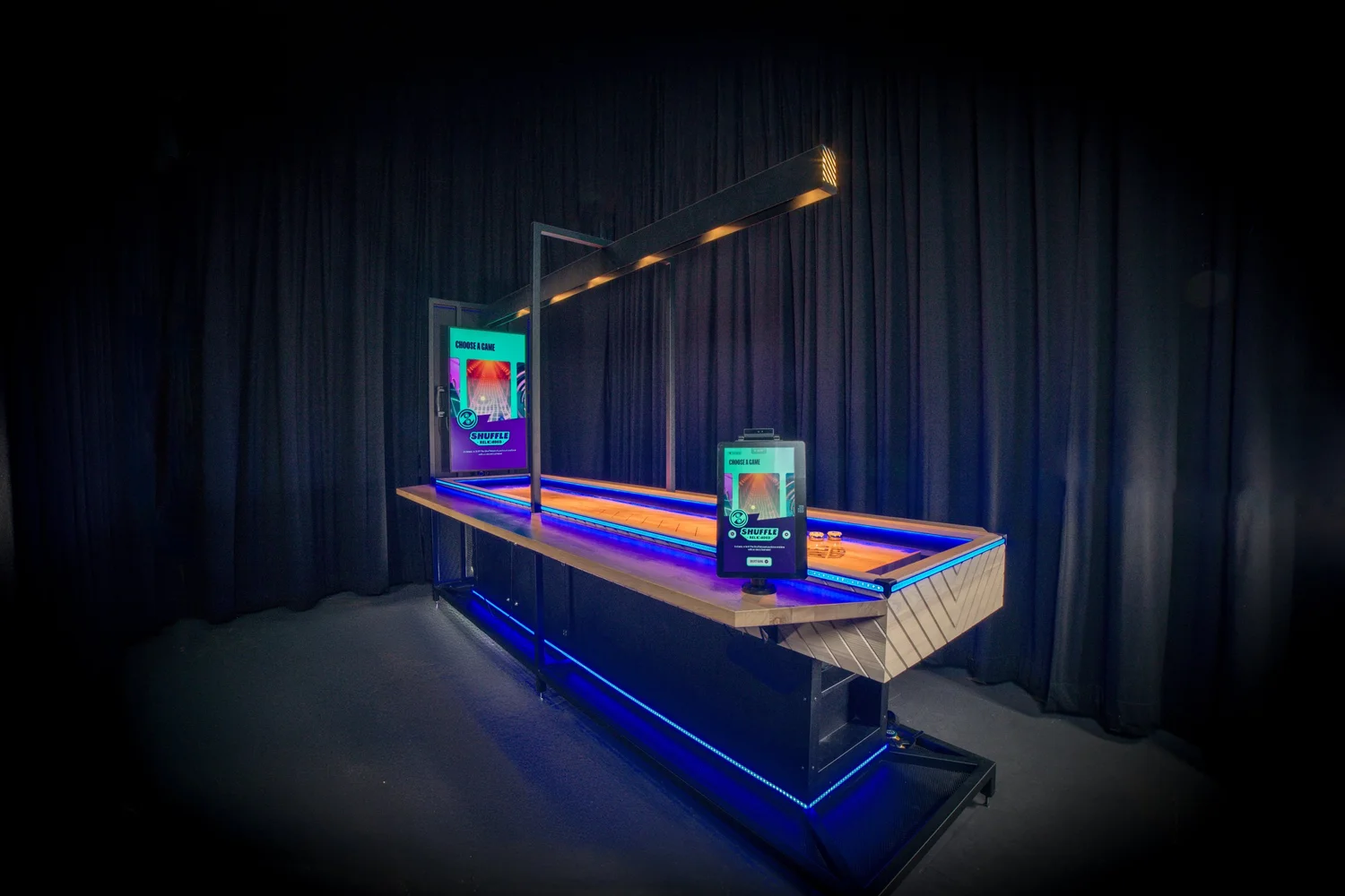 Supercharged Shuffle - High Tech Interactive Electric Shuffleboard ...