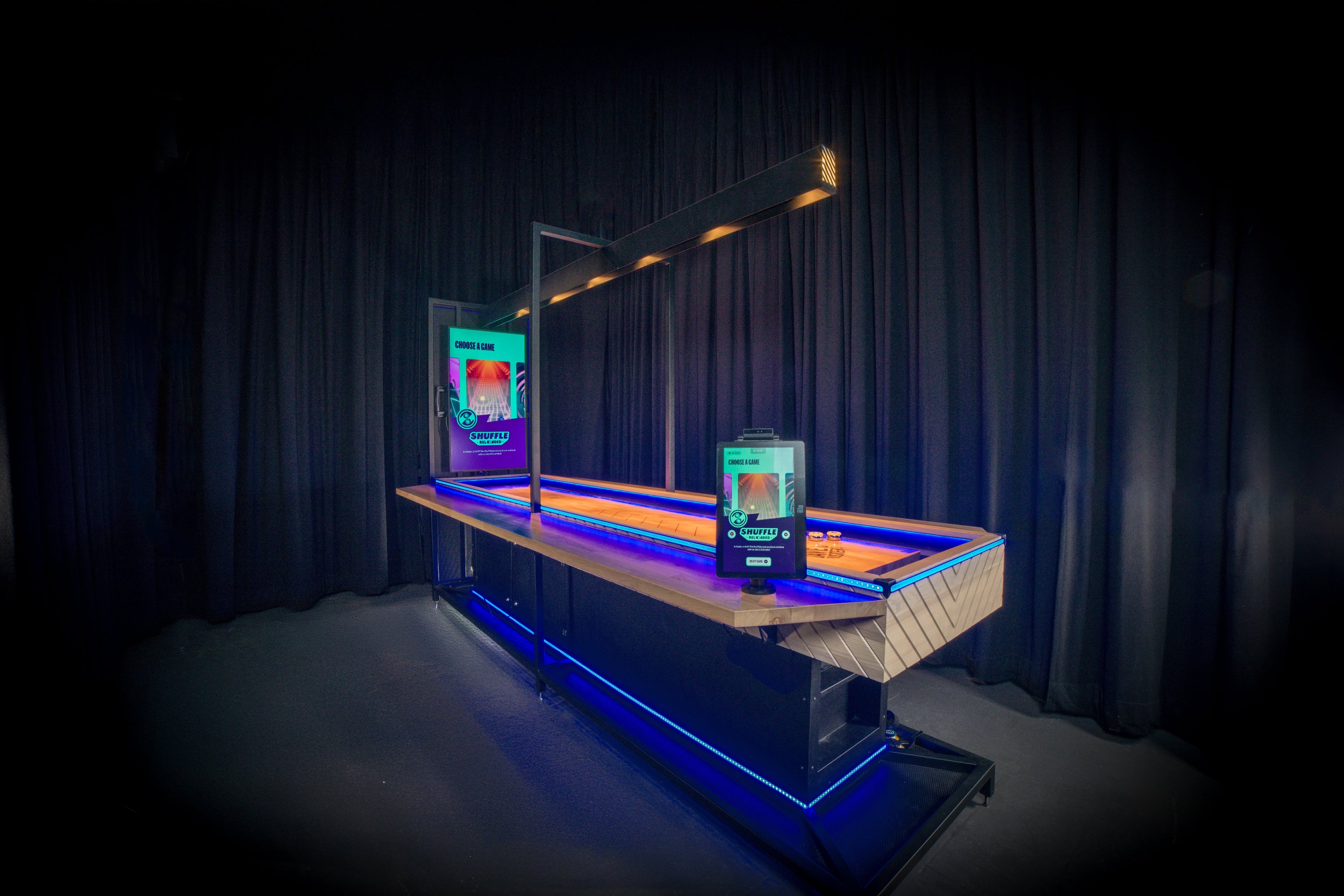 Supercharged Shuffle - High Tech Interactive Electric Shuffleboard ...