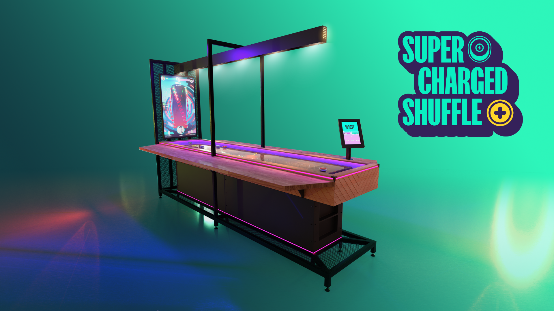 Supercharged Shuffle - High Tech Interactive Electric Shuffleboard ...