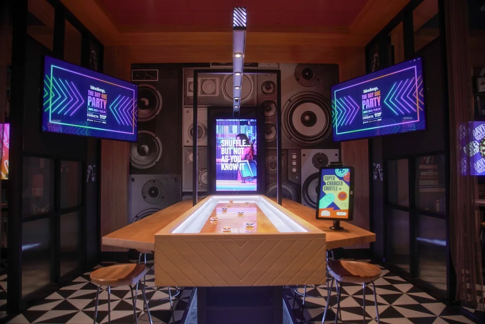 Supercharged Shuffle - High Tech Interactive Electric Shuffleboard ...