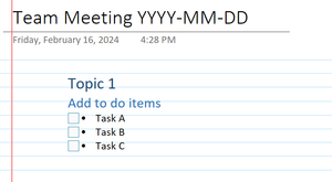 Using Tagging in Microsoft OneNote — Arranging Time