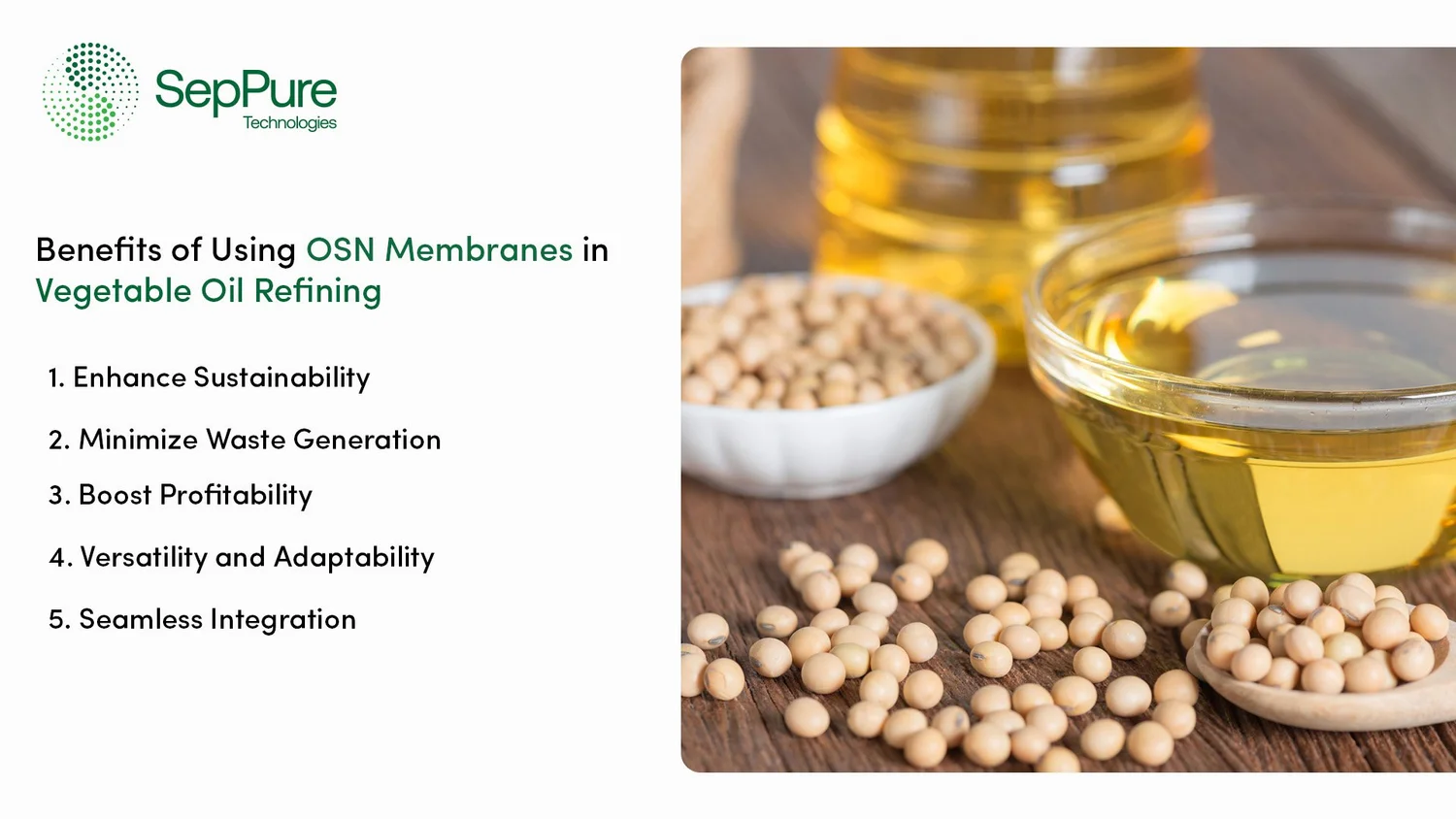 Vegetable Oil Refining Process Guide | SepPure Technologies — SepPure ...