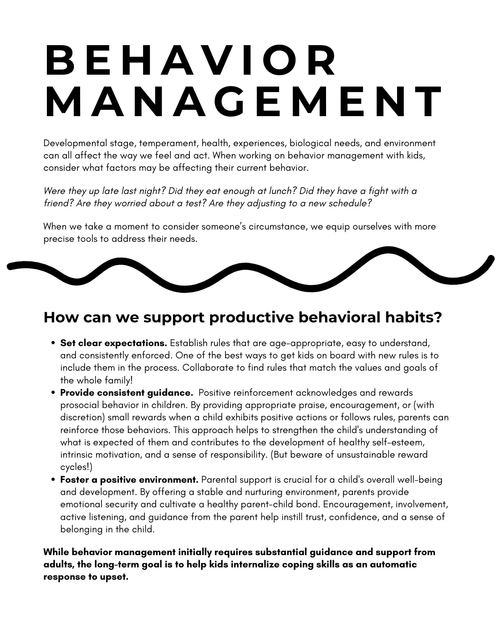 Behavior Management Tools and Tips — Child Therapy Guide