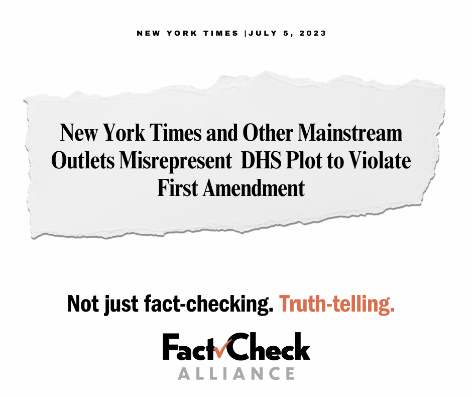 New York Times and Other Mainstream Outlets Misrepresent DHS Plot to ...
