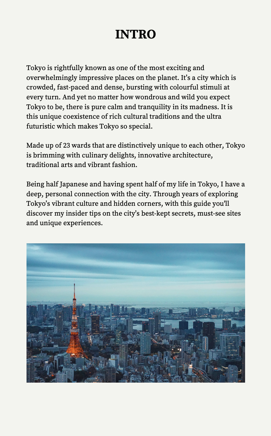 Tokyo Guide — Where To Find Me