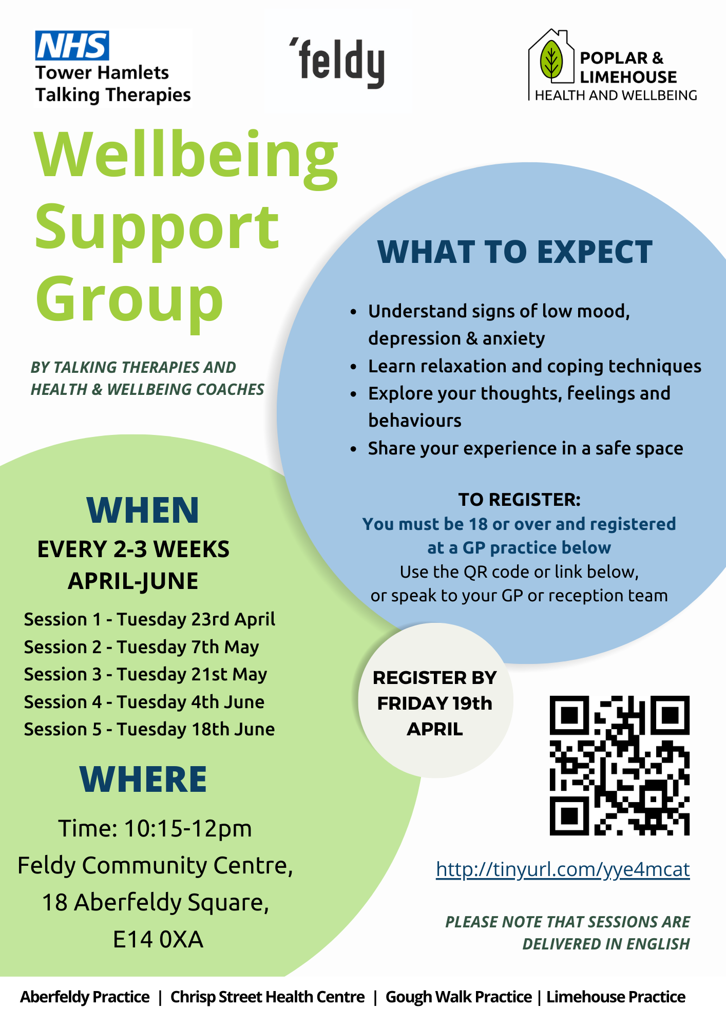 Wellbeing Support Group — Poplar & Limehouse Health and Wellbeing ...