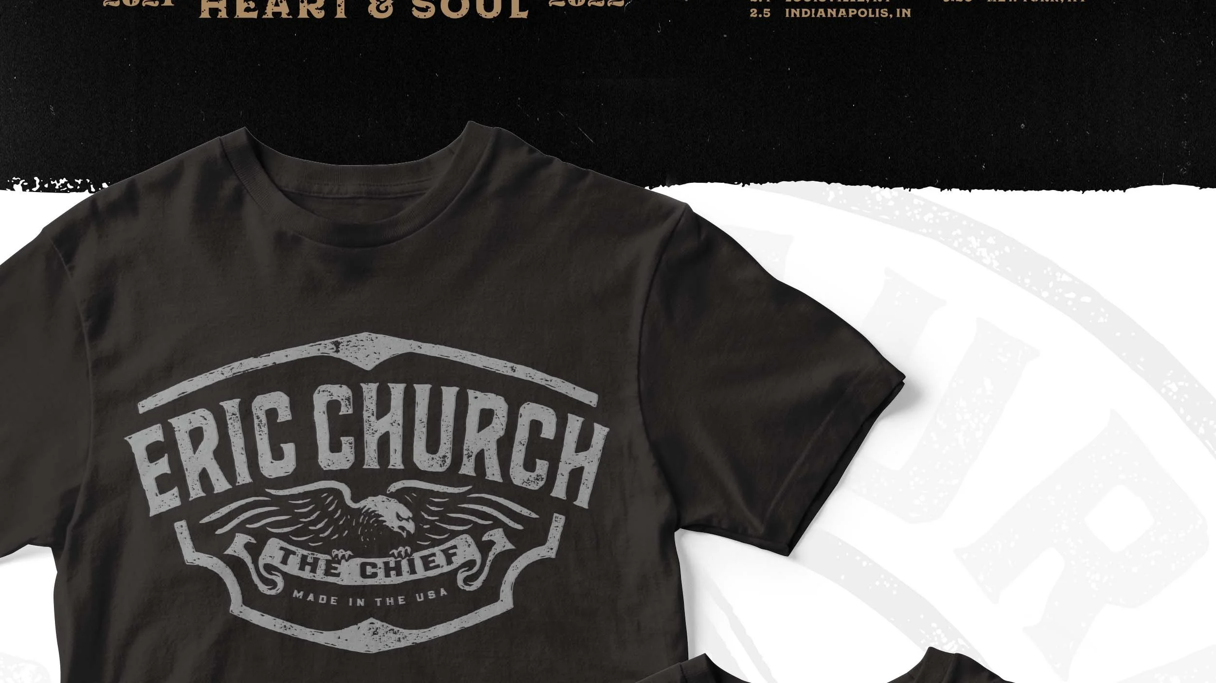 Eric Church Tour Designs | Music Branding & Merchandise by Dristy ...