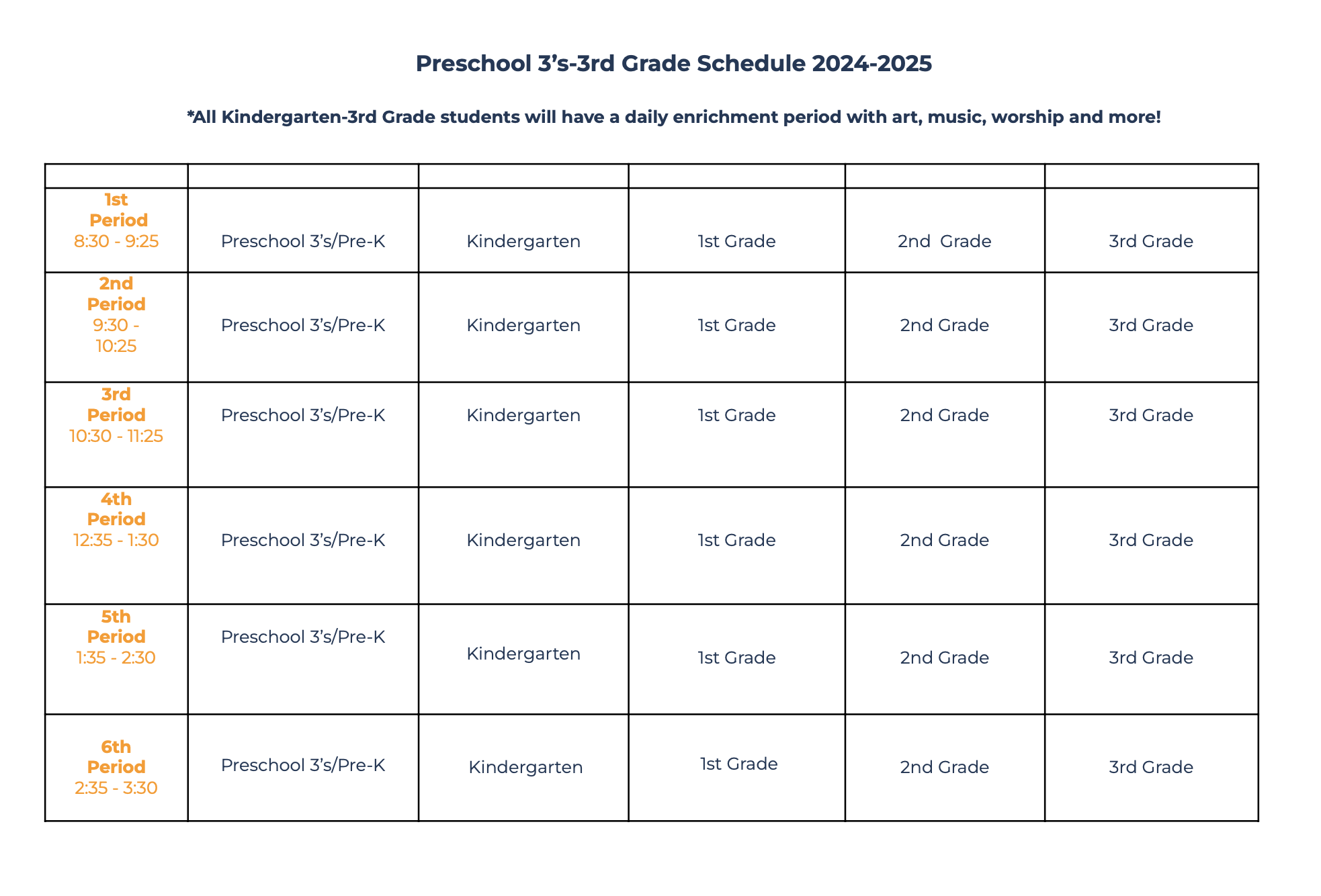 Class Schedules — Northpoint Classes