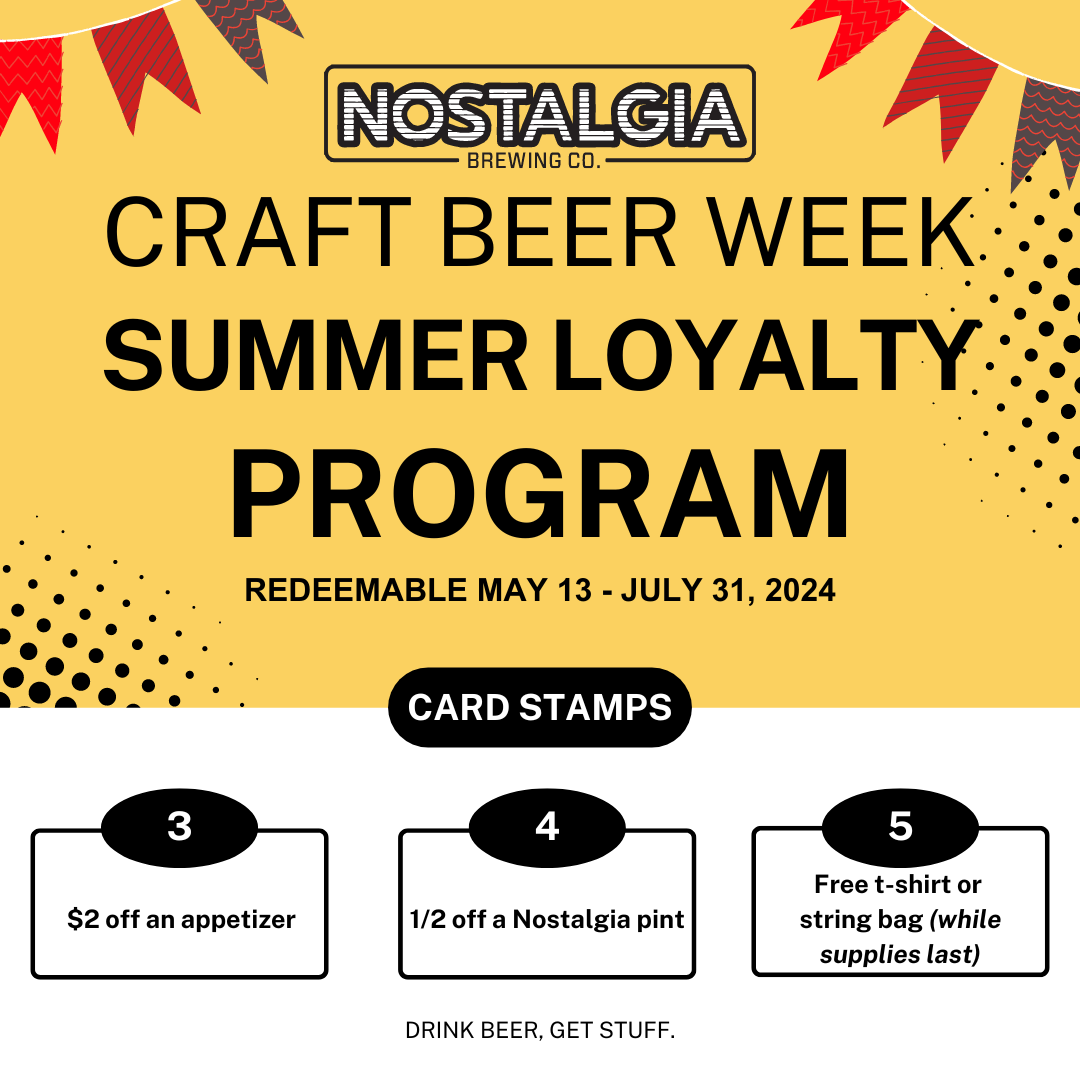 Food & Drink — Nostalgia Brewing Company